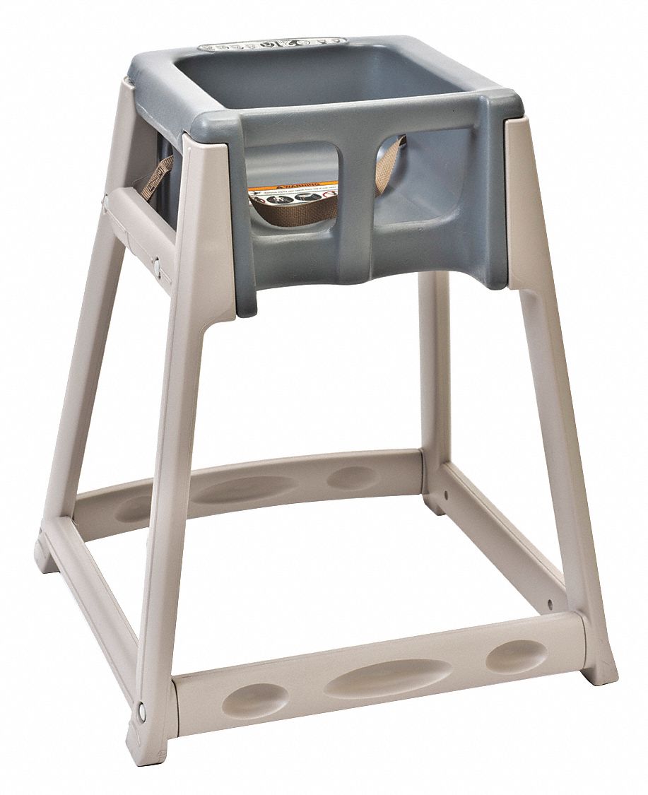 High Chair, 22.5 in Width (In.), 22 in Depth (In.), 27 in Height (In ...