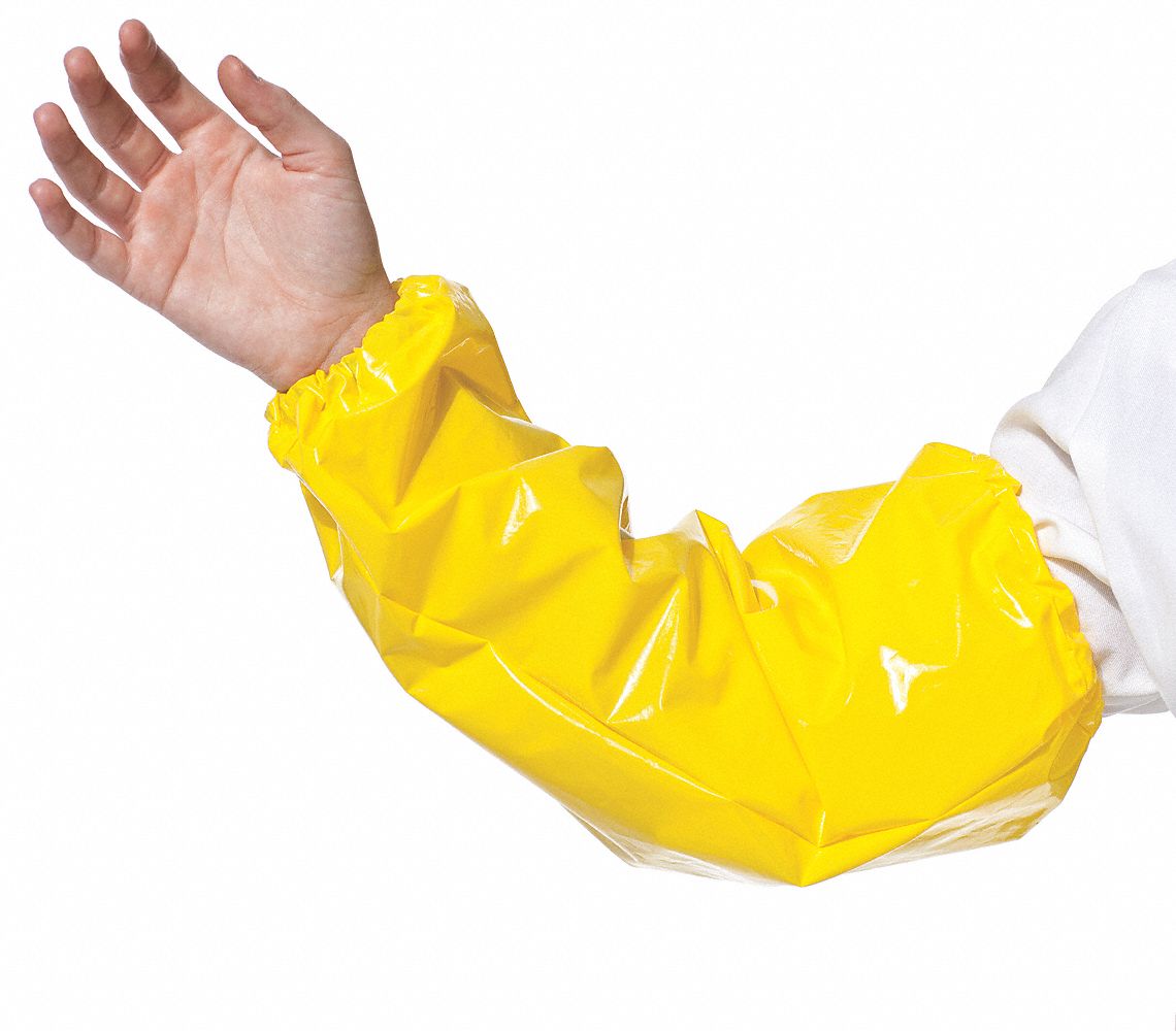 POLYCO Chemical Resistant Sleeves: Polyolefin, 18 in Overall Lg, Welded ...
