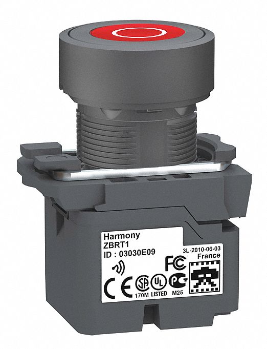 SCHNEIDER ELECTRIC, 22 mm Panel Mounting Size, XB5R, Wireless Push ...