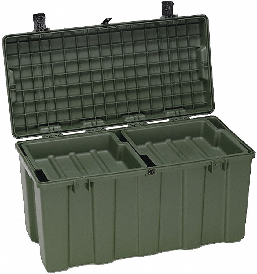 PELICAN TRUNK LOCKER WITH TRAYS OD GREEN - Storage Trunks ...