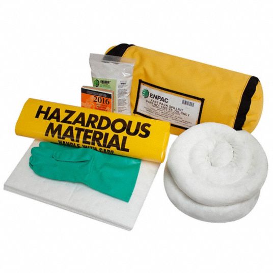 ENPAC, 5 gal Volume Absorbed Per Kit, (1) Pr Nitrile Gloves, Vehicle ...