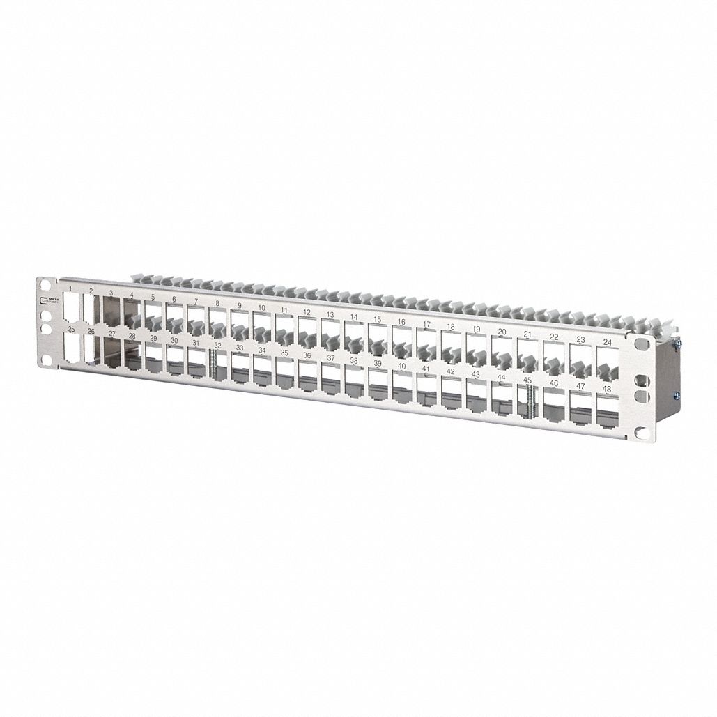 METZ CONNECT, Rack, Stainless Steel, Patch Panel - 802L08|130924-00-E ...