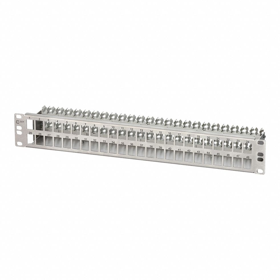 METZ CONNECT, Rack, Stainless Steel, Patch Panel - 802L12|130A24-00-E ...