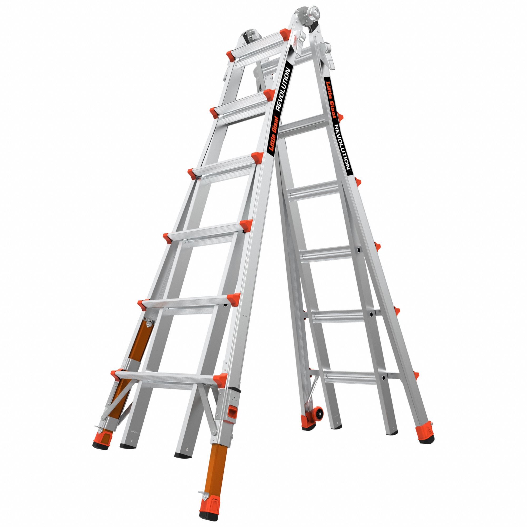 LITTLE GIANT, 5 Configurations, Aluminum, Combination Ladder - 794JF3 ...