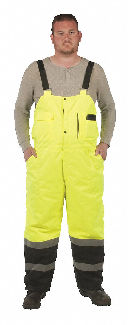 UTILITY PRO, Lined Bib Overall,Hi Vis,XL - 132D10|UHV500-XL - Grainger