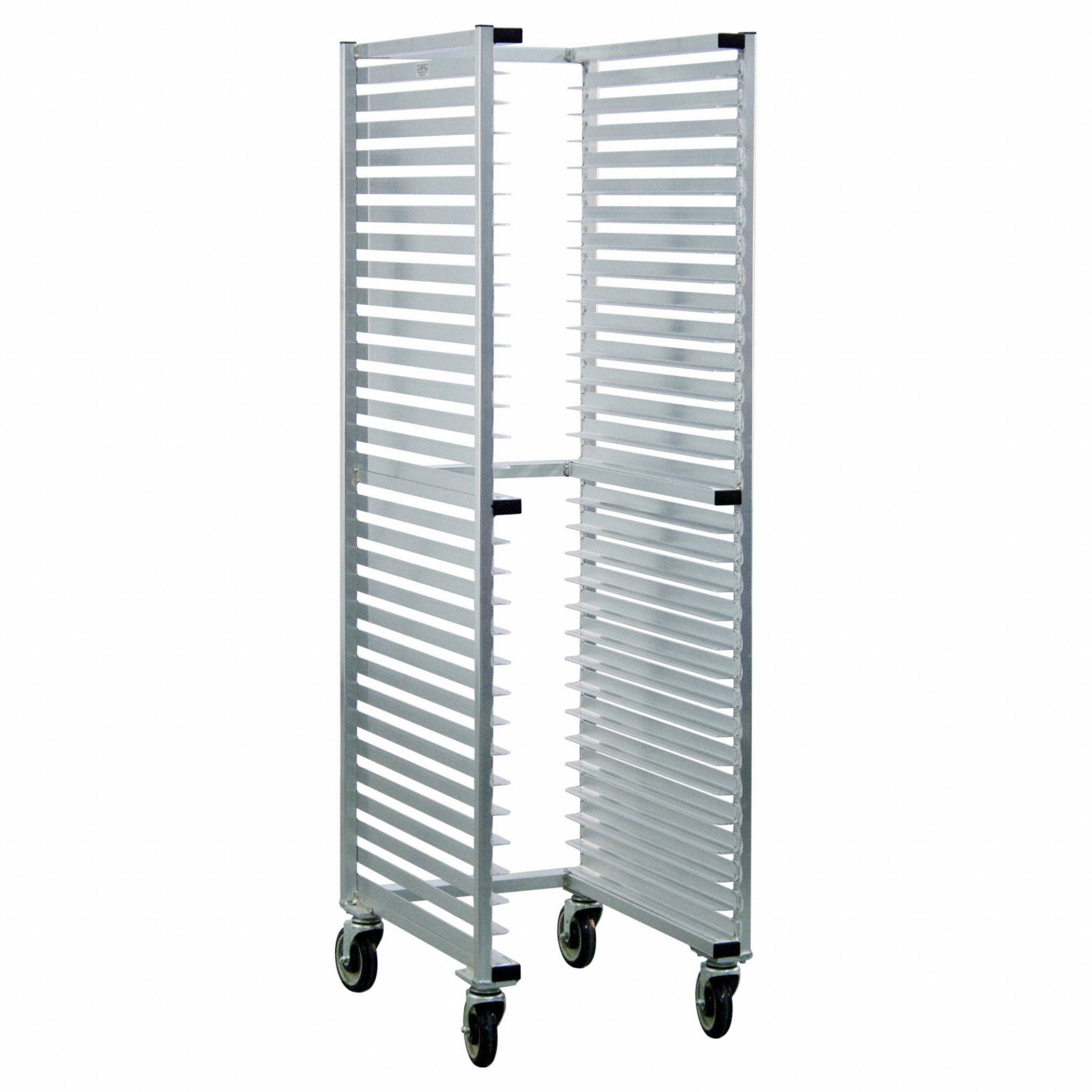 NEW AGE INDUSTRIAL, 30 Slots, Aluminum, Nesting "U" Type Pan Rack ...