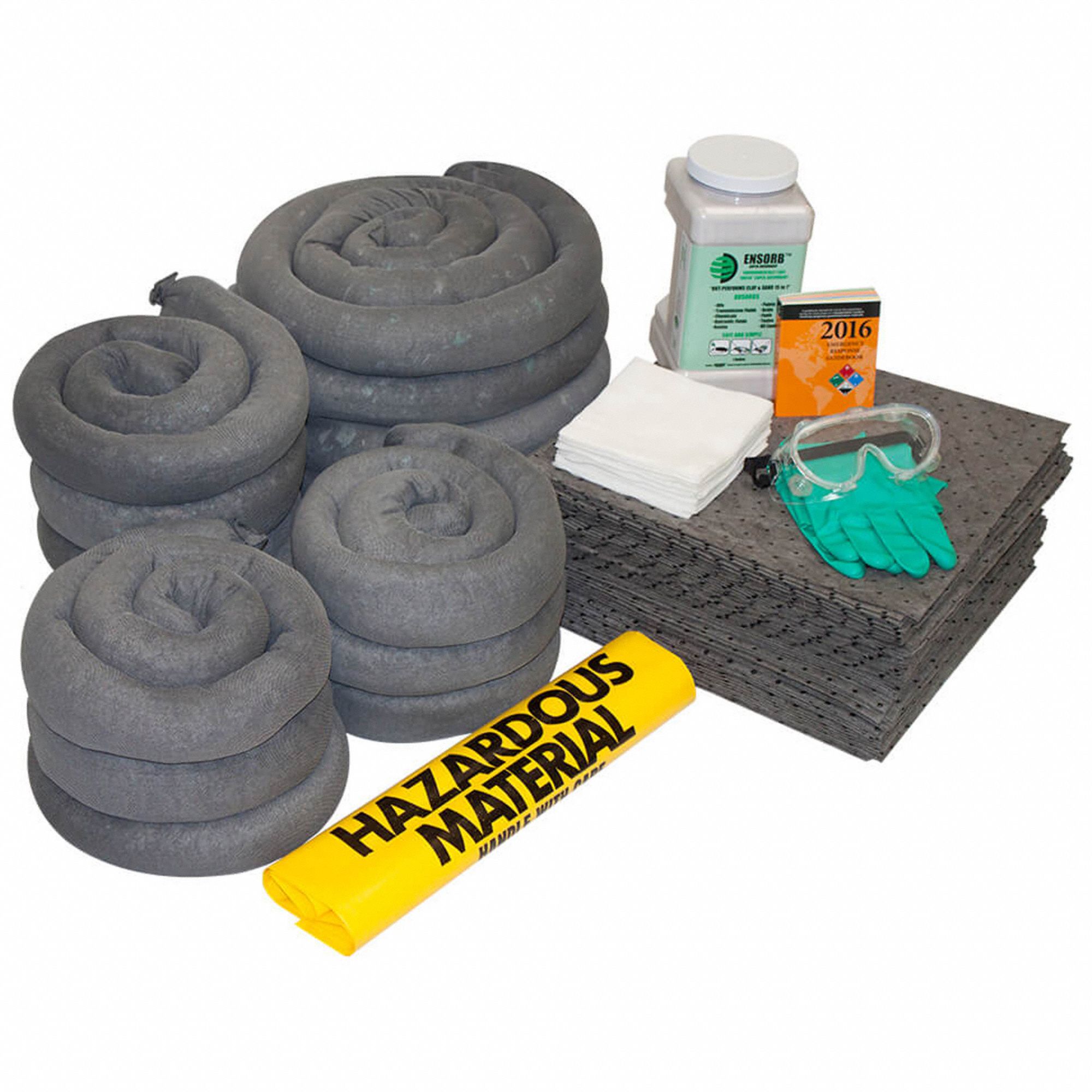 ENPAC, 31 gal Volume Absorbed Per Kit, (2) Pairs Goggles/(2) Pairs ...