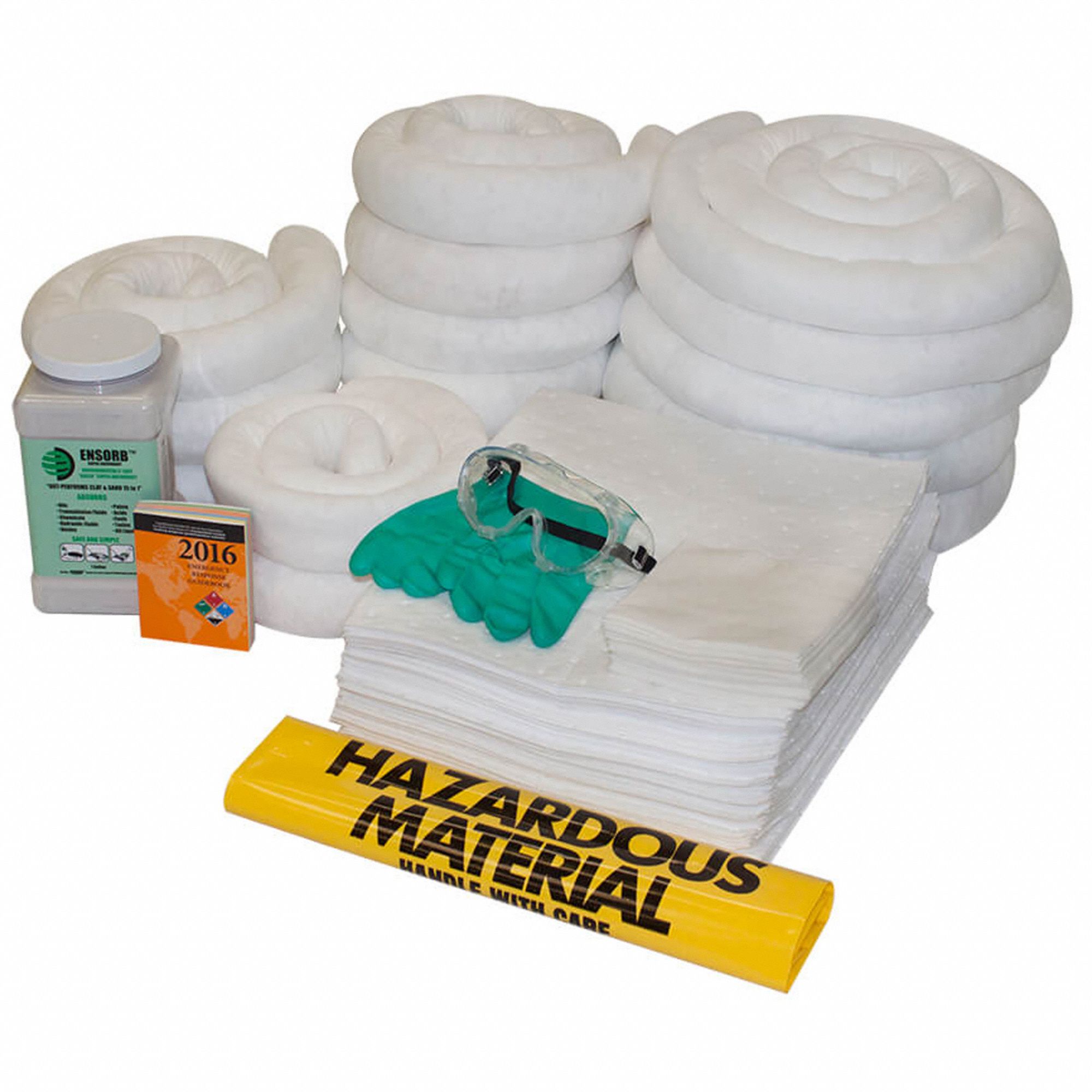 ENPAC, 31 gal Volume Absorbed Per Kit, (2) Pairs Goggles/(2) Pairs ...