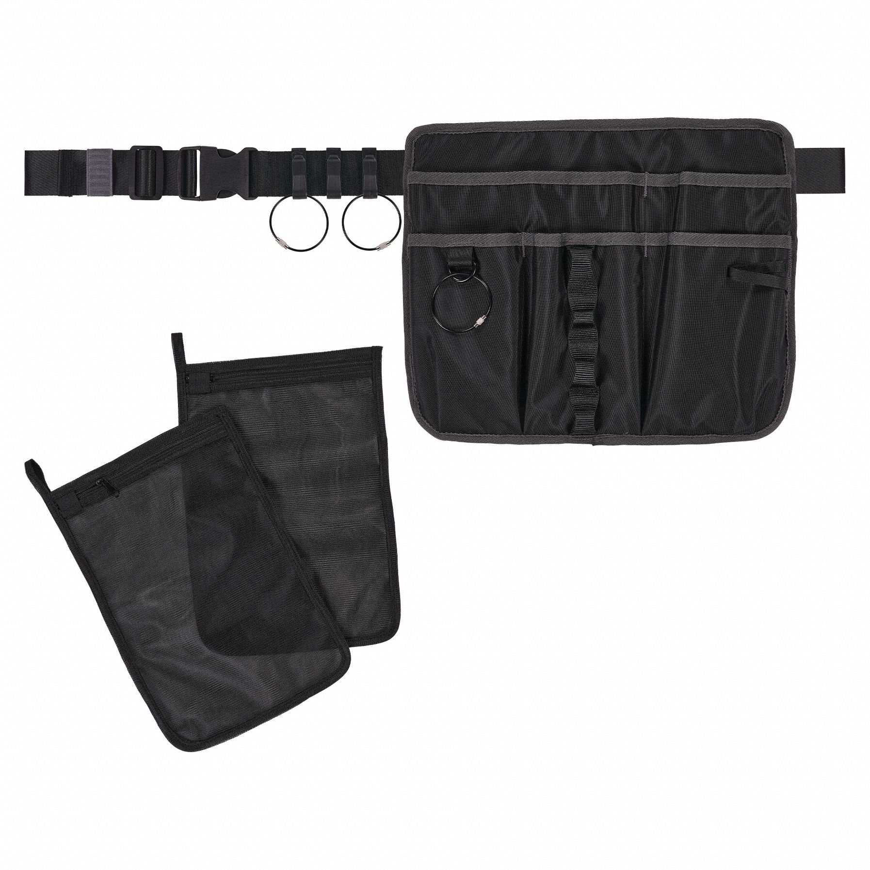 Apron Pouch,Black,13-1/2 in Overall L - Grainger