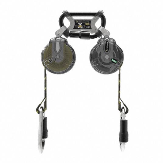 MSA, 2 1/2 in Aluminum Snap Hook Anchor, Harness Aluminum Quick-Connect ...