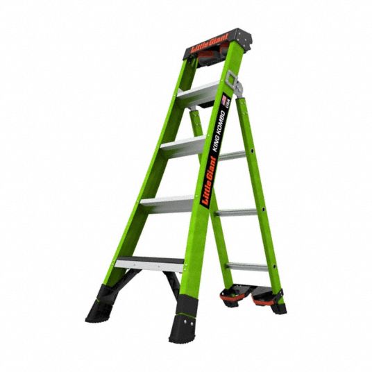 LITTLE GIANT, 3 Configurations, Fiberglass, Combination Ladder - 61LT29 ...