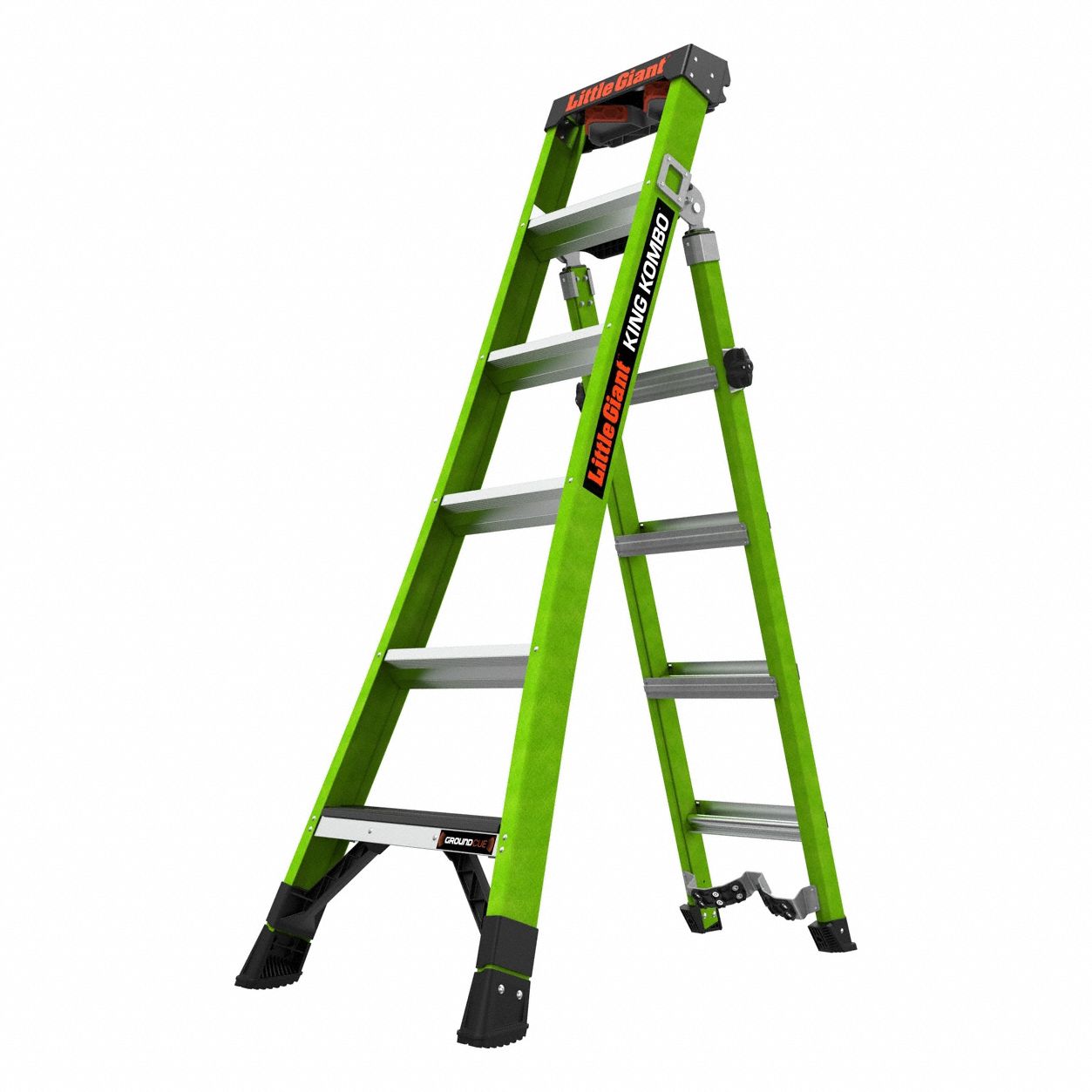 LITTLE GIANT, 3 Configurations, Fiberglass, Combination Ladder - 803J08 ...
