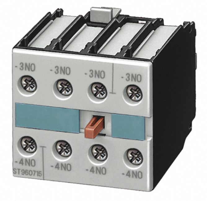 Auxiliary Contact Block, IEC Type, Front Mounting - Grainger