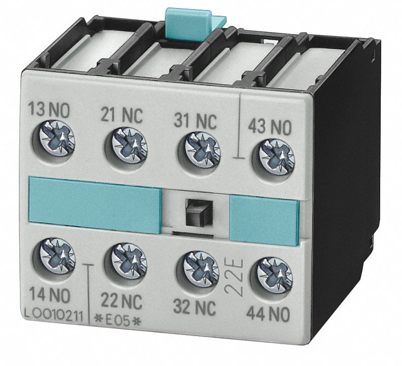 Auxiliary Contact Block, IEC Type, Front Mounting - Grainger