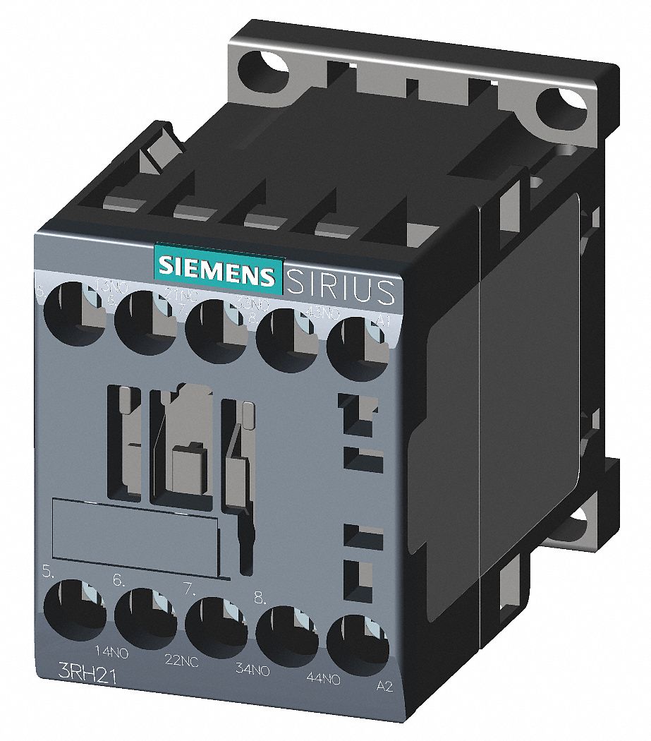 SIEMENS, DIN-Rail & Surface Relay Mounting, 24V DC Coil Volt, IEC ...