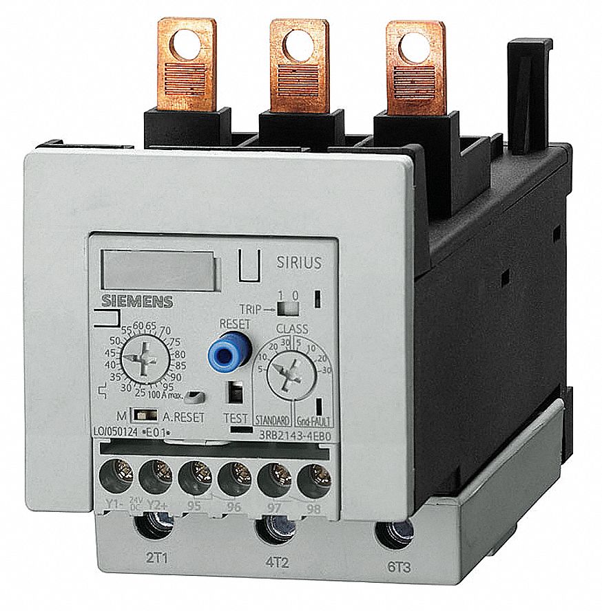 IEC Style Overload Relay, Mfr. Series 3RT104 Contactors, 25 to 100A ...