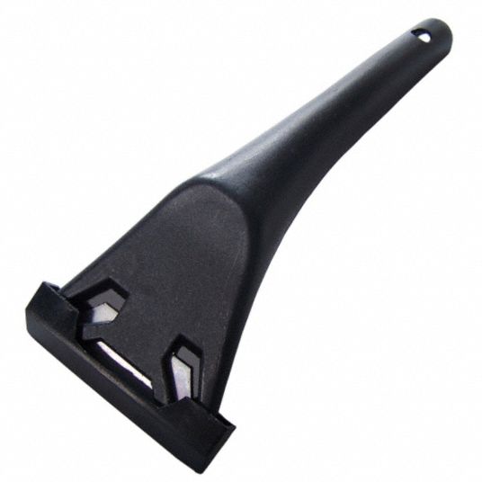 Razor Scraper with 2 7/16 in Carbon Steel Blade, Black - Grainger