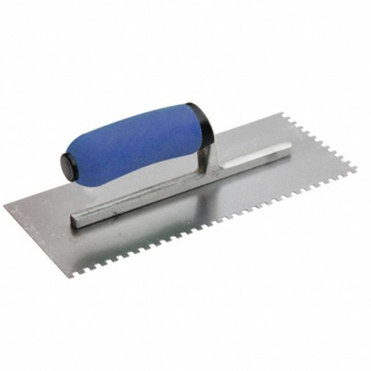 WESTWARD, Blade Shape Square, Handle Material ErgoSoft, Notched Trowel ...