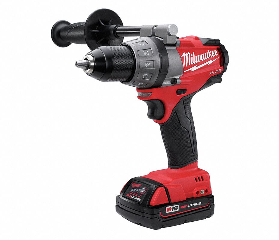 MILWAUKEE Kit de Taladro Inalámbrico M18 FUEL Sin Escobillas 18.0V 1/2 ...