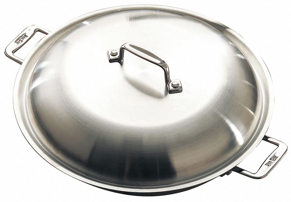 Chefs Pan, 12 in, 3-1/2 Capacity (Qt.), 14-9/10 Overall Length (In ...