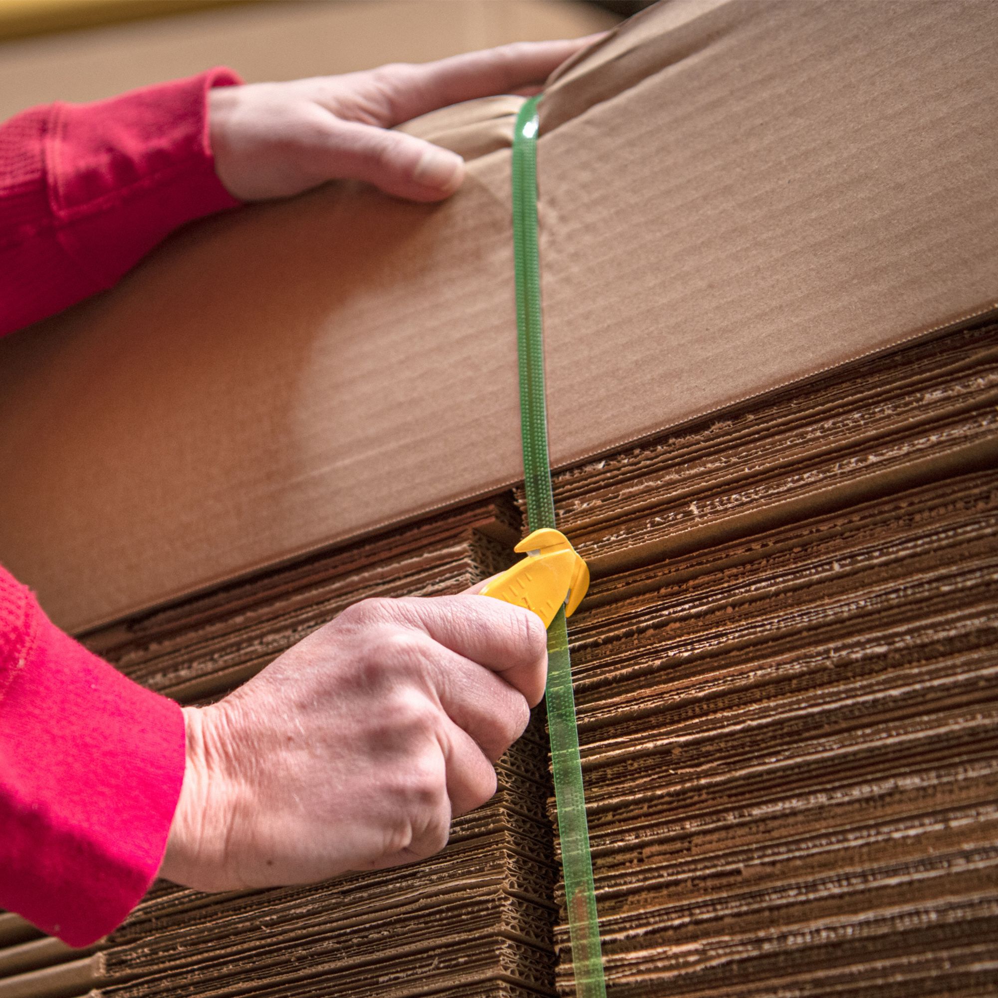 KLEVER Safety Cutter: 4 5/8 in Overall Lg, Contoured Handle, Textured ...