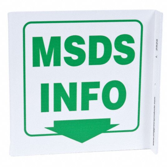 Plastic, Mounting Holes Sign Mounting, MSDS Sign - 13C690|2525 - Grainger