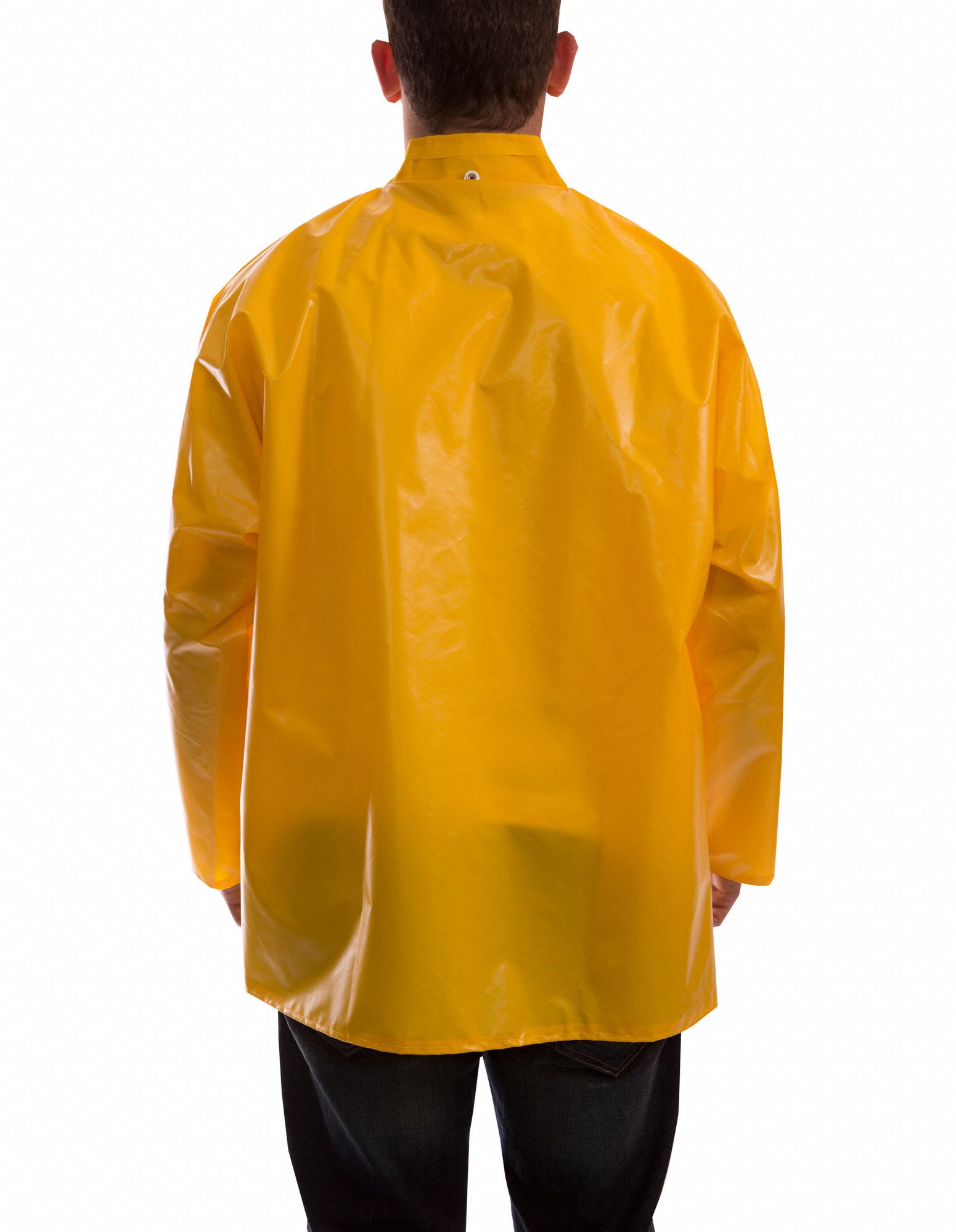 TINGLEY Rain Jacket with Hood Snaps: Rain Jacket, 4XL, Yellow, Snaps ...