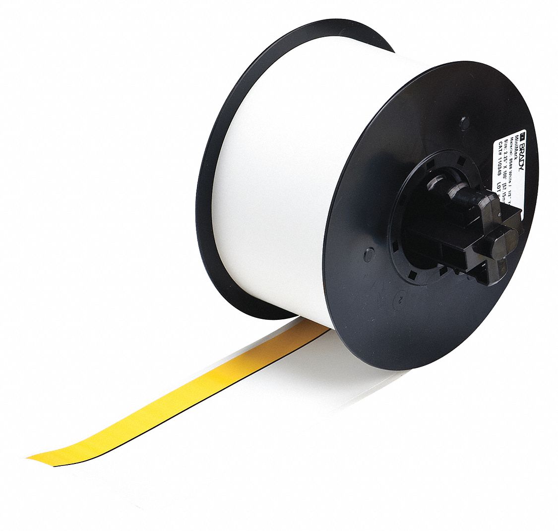 2 1/4 in x 100 ft, Vinyl, Continuous Label Roll - 13C774|113229 - Grainger