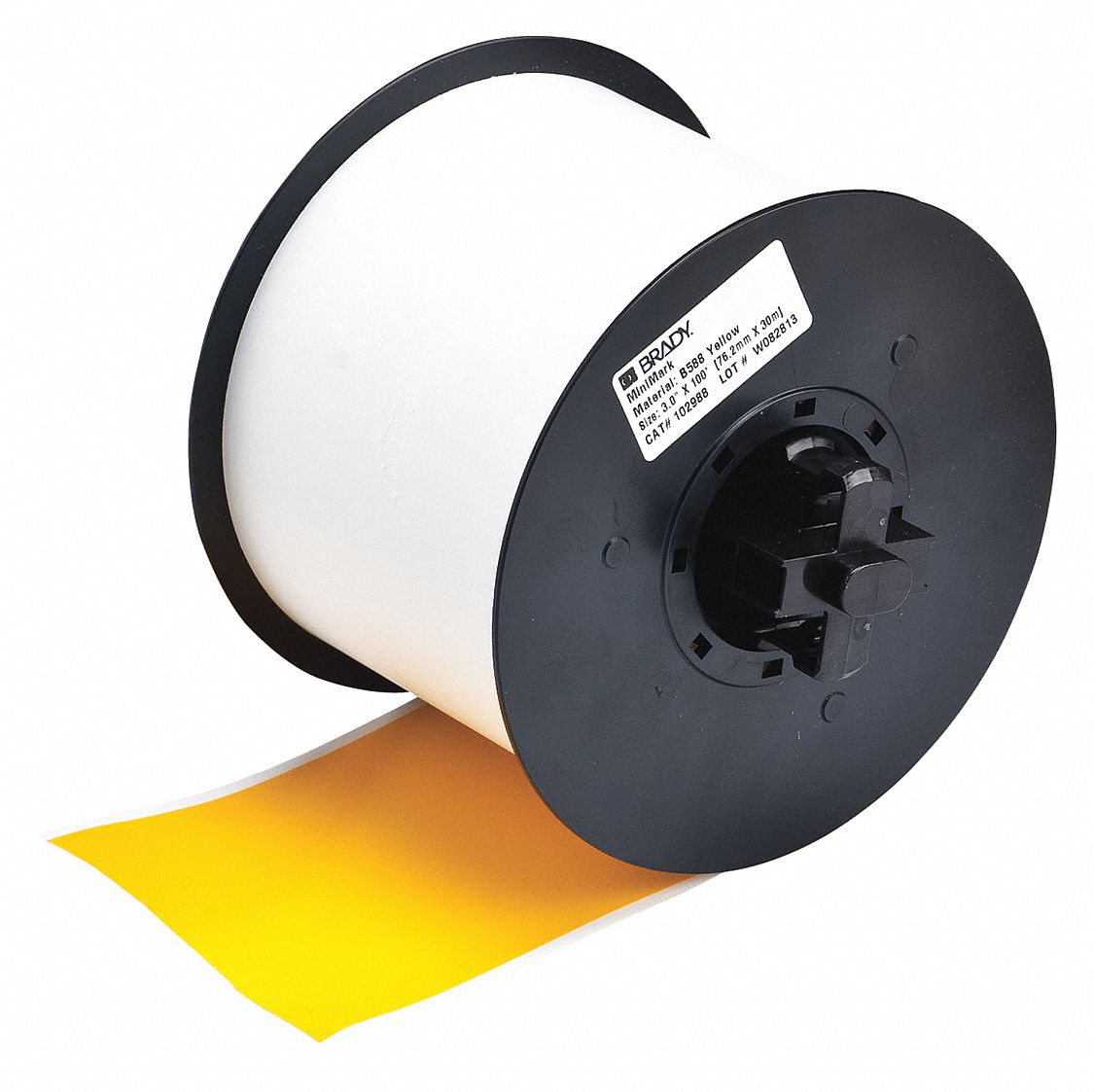 3 in x 100 ft, Vinyl, Continuous Label Roll - 13C782|113192 - Grainger