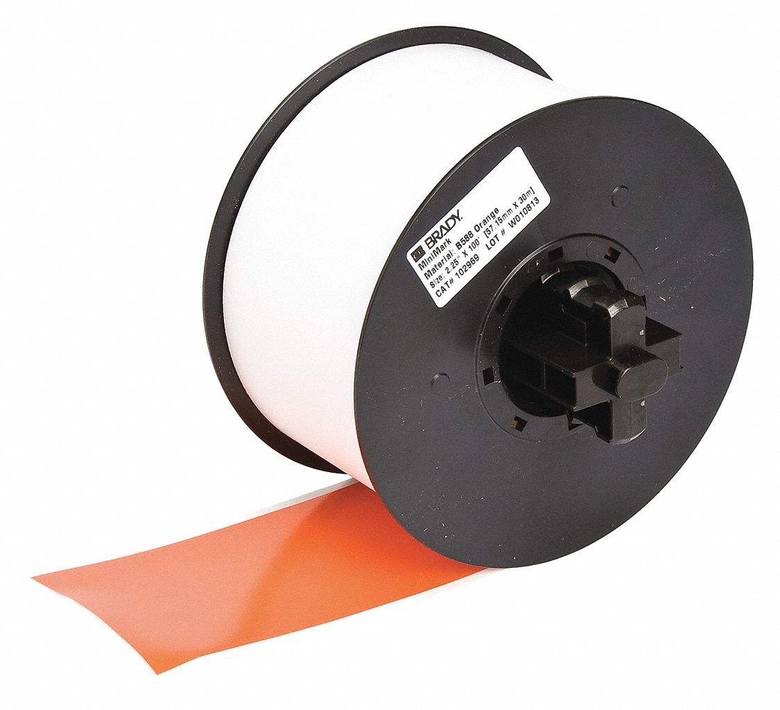 1/2 in x 100 ft, Vinyl, Continuous Label Roll - 13C784|113203 - Grainger