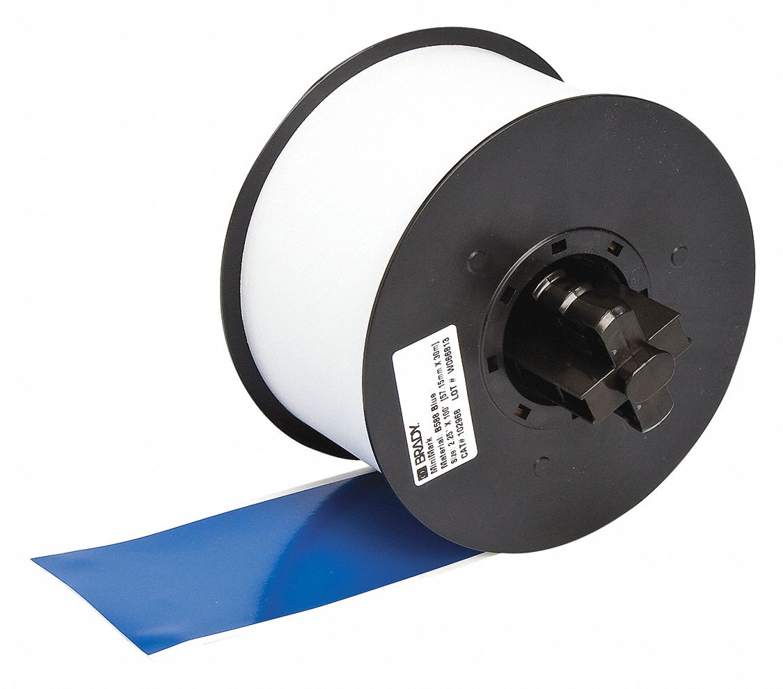 2 1/4 in x 100 ft, Vinyl, Continuous Label Roll - 13C799|113209 - Grainger