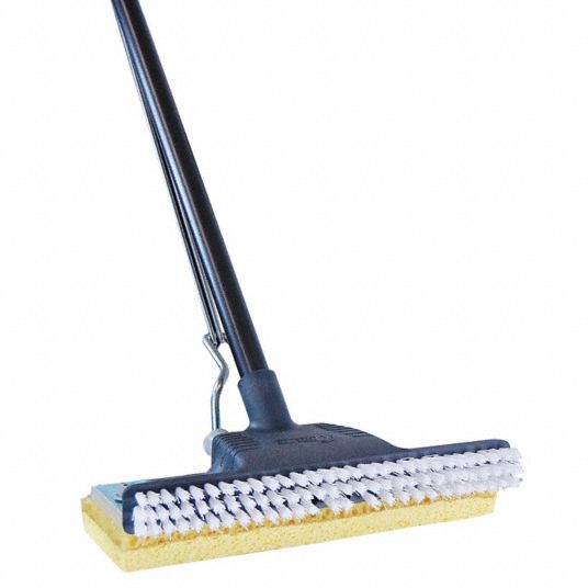 Quick Change Sponge Wet Mop Head and Handle, Yellow, 36 in Handle ...