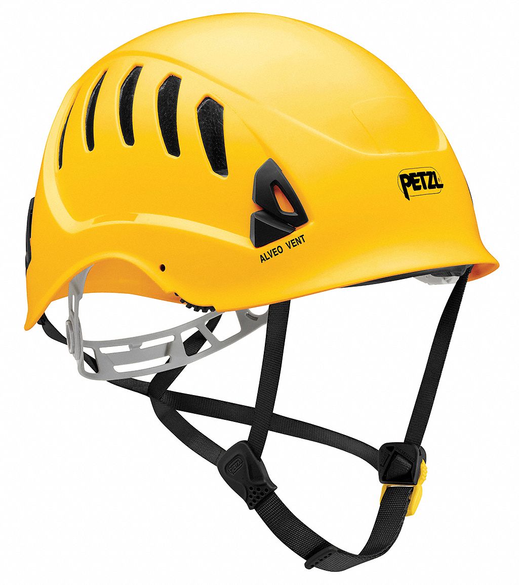 PETZL Yellow Work and Rescue Helmet, Shell Material: ABS, Expanded ...