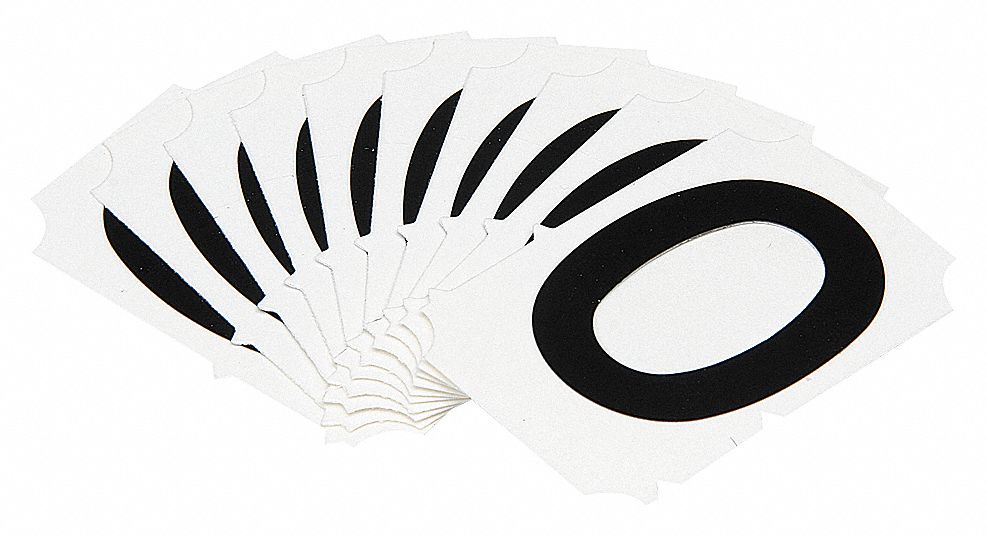 BRADY NUMBER/LETTER 5180-0 10/PK - Letters and Numbers - BDY5180-0 ...