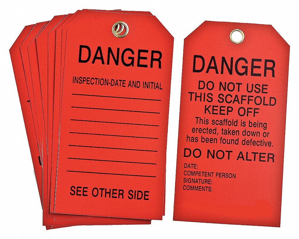BRADY TAG B852 REUSABLE DURA 10/PK - Safety Tags - BDY86453 | 86453 ...