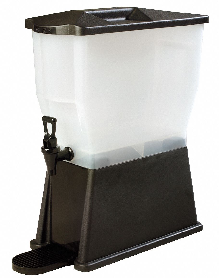 CARLISLE, 3.5 gal, Black, Beverage Dispenser - 13F142|1085403 - Grainger