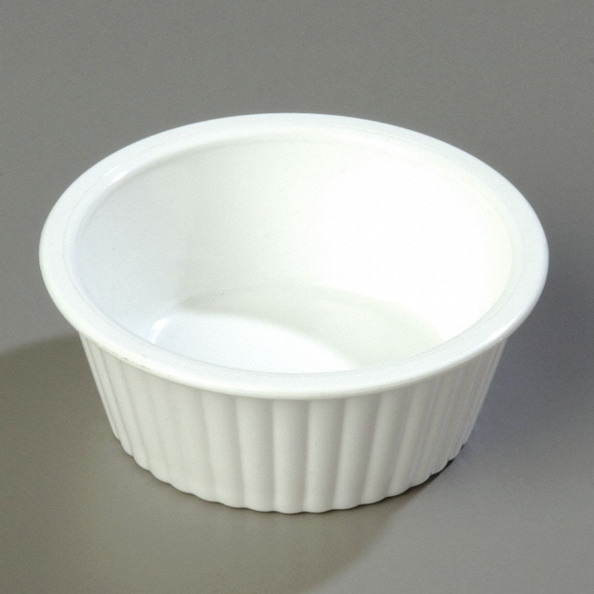 CARLISLE, Plastic, White, Fluted Ramekin - 13F365|84402 - Grainger