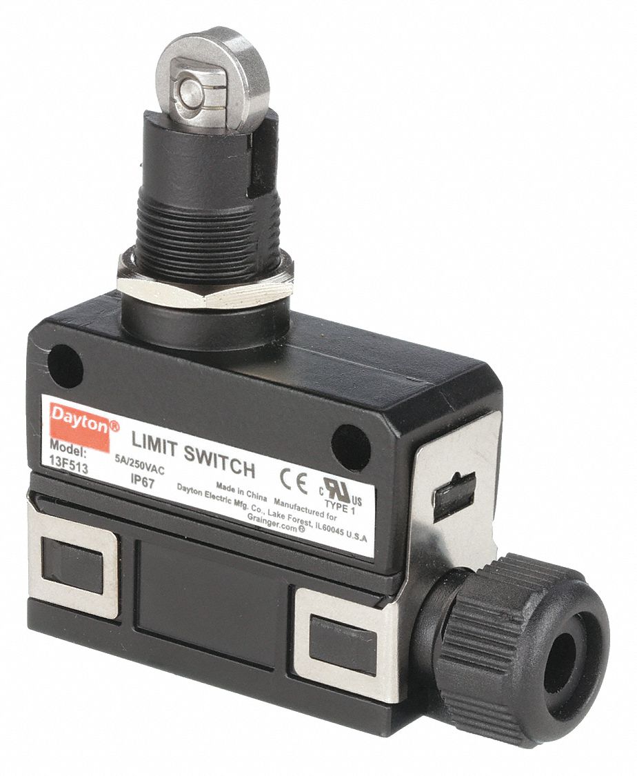 DAYTON, Roller Plunger, Limit Switch - 13F513|13F513 - Grainger
