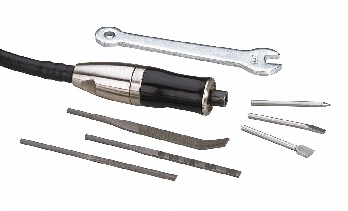 DYNABRADE, 1/4 in NPT Inlet, 4 cfm, Reciprocating Filer Tool Kit ...