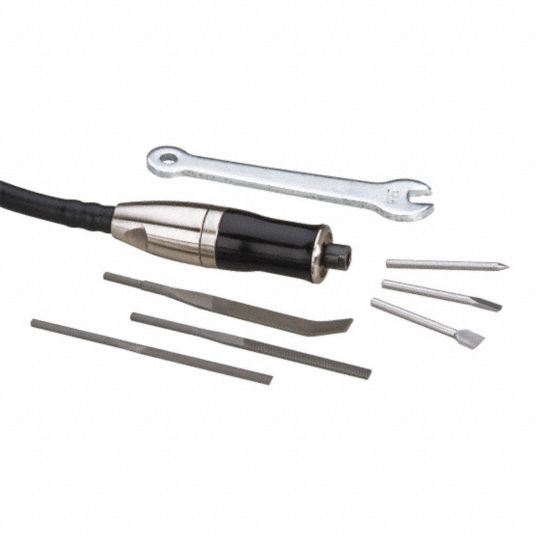 DYNABRADE, 1/4 in NPT Inlet, 4 cfm, Reciprocating Filer Tool Kit ...