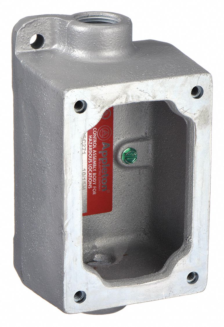 APPLETON ELECTRIC, 1 Gangs, Iron, Mounting Body - 13F875|EDSC271 - Grainger