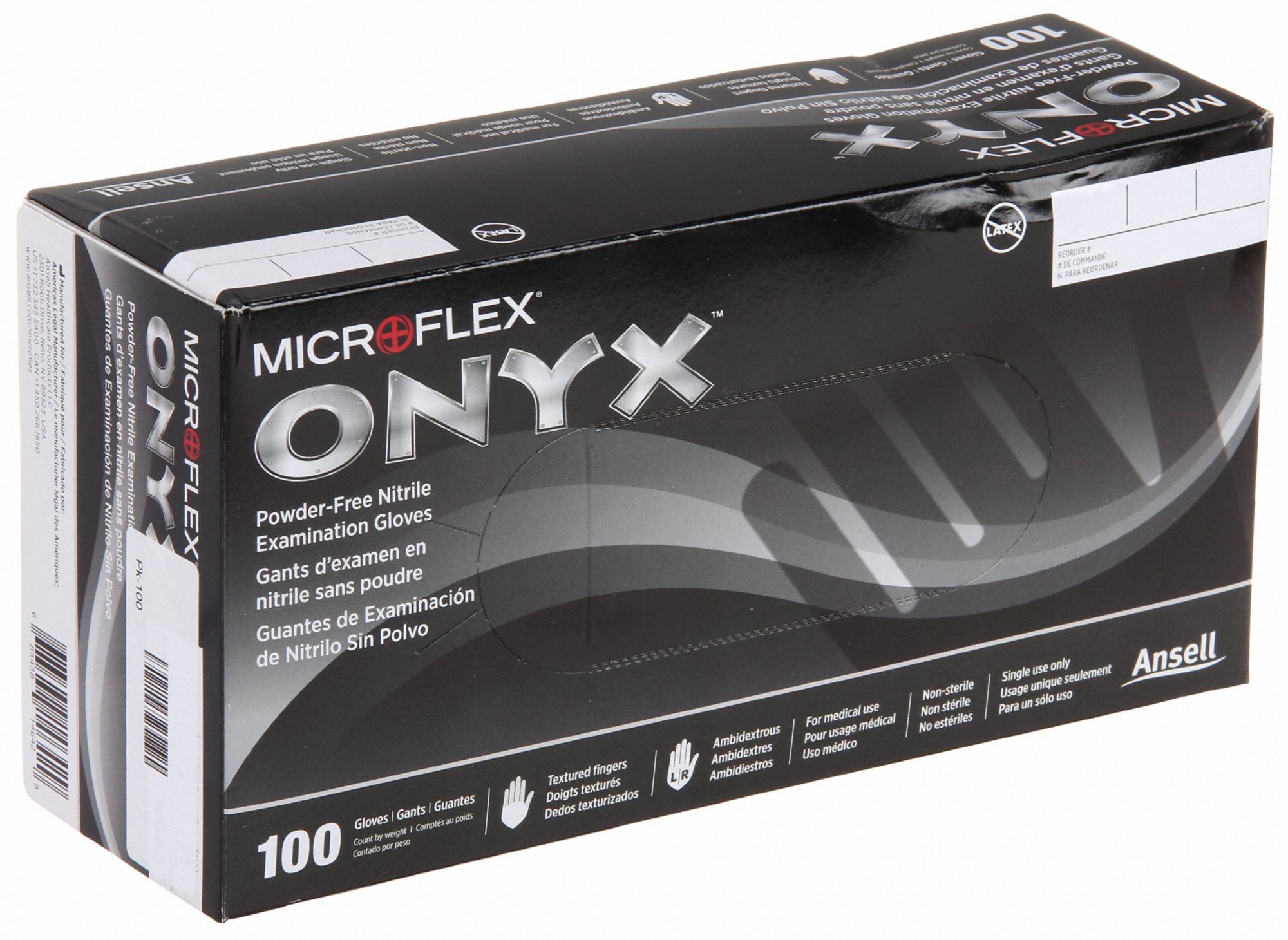 MICROFLEX Nitrile, Disposable Gloves, XL, Powder-Free, 3.5 mil Palm ...