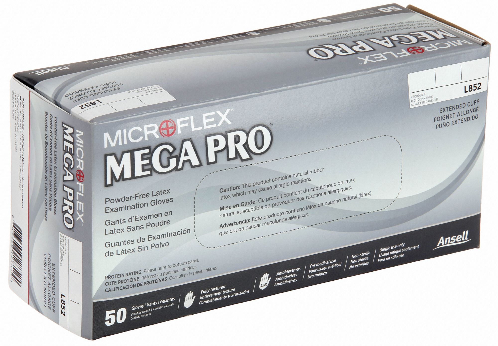 MICROFLEX Disposable Gloves: Gen Purpose/Medical-Grade, 10 mil, Powder ...