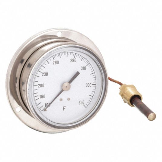 Analog Panel Mount Thermometer - Grainger