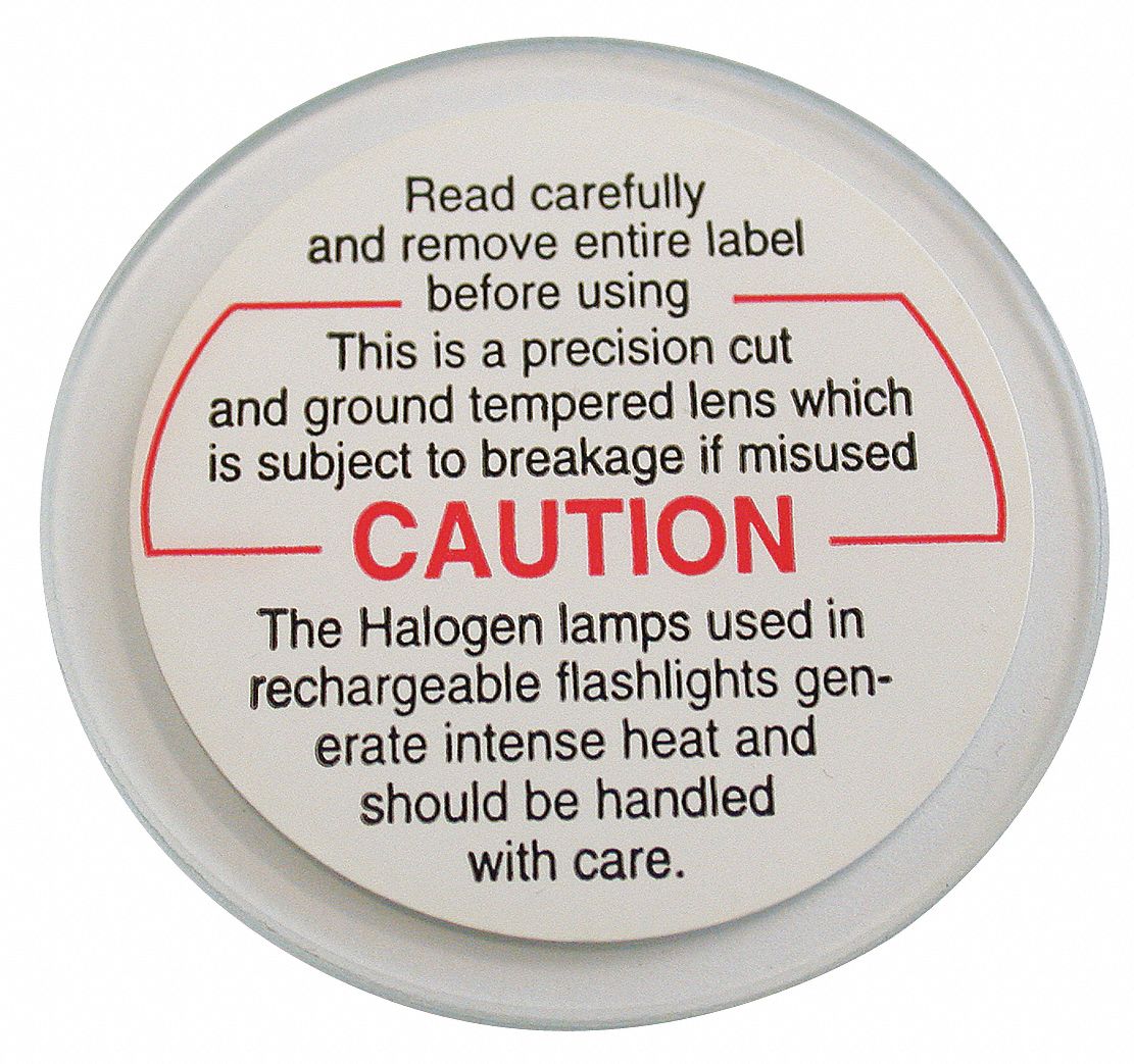 Replacement Lens,Clear,F/Flashlights - Grainger