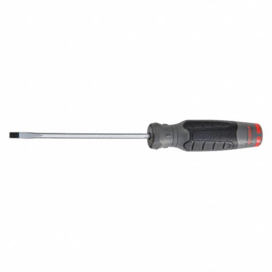PROTO, 3/16 in Tip Size, Long Lg, General Purpose Slotted Screwdriver ...