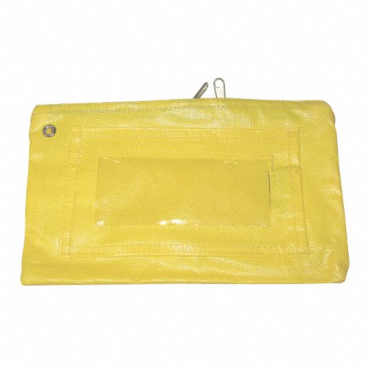 Evidence Pouch, 8 in Height, 11 in Length, 1/2 in Width, Plastic ...