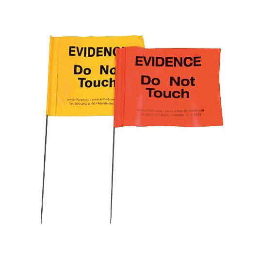 CORTECH, EVIDENCE DO NOT TOUCH, 5 in Wd, Evidence Flags - 13G522|35032 ...