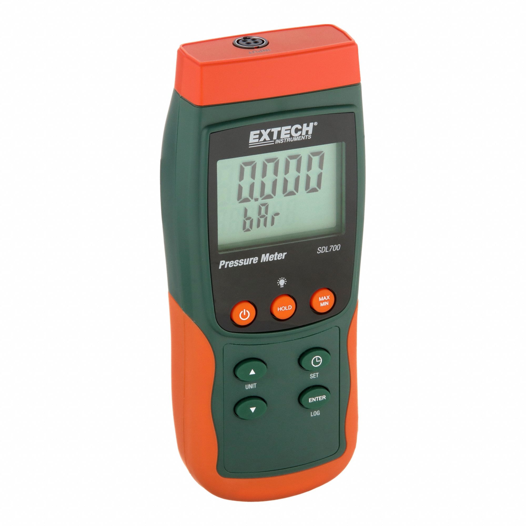 EXTECH, Backlit LCD, RS-232/SD Card Interface, Pressure Meter - 13G533|SDL700 - Grainger