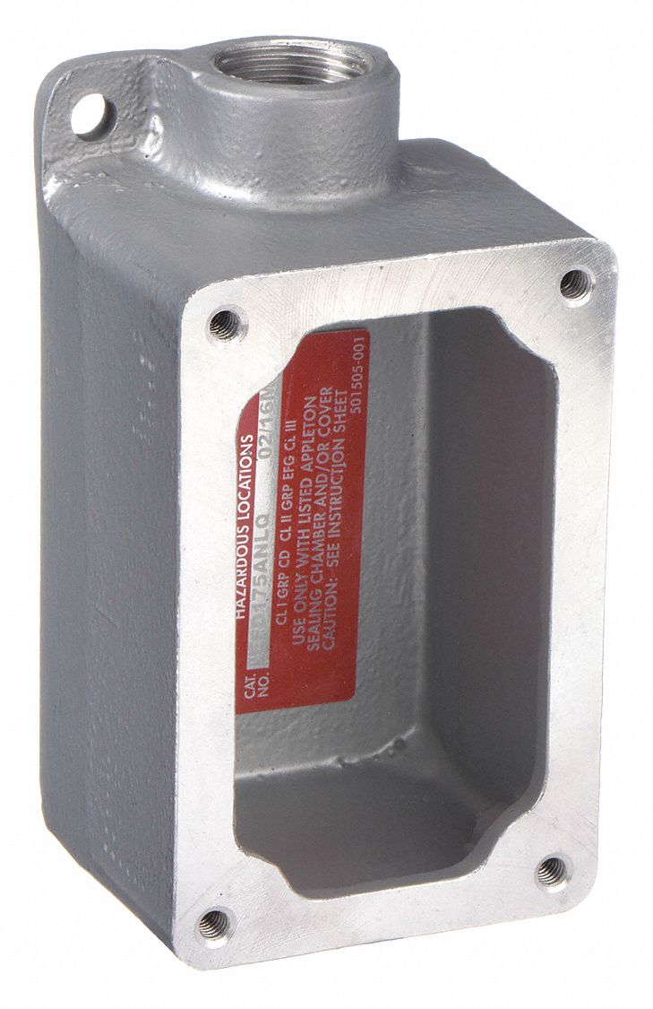 APPLETON ELECTRIC, 1 Gangs, Copper-Free Aluminum, Mounting Body ...